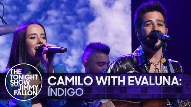 Evaluna y Camilo cantan ‘Índigo’ en el show de Jimmy Fallon ...